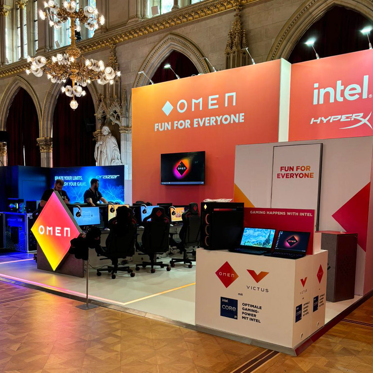 Messestand von OMEN auf der GAME CITY in Wien| bee