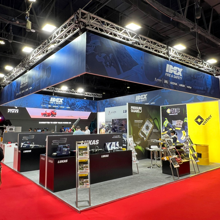 Messestand von IDEX Fire & Safety auf der Intersec | bee